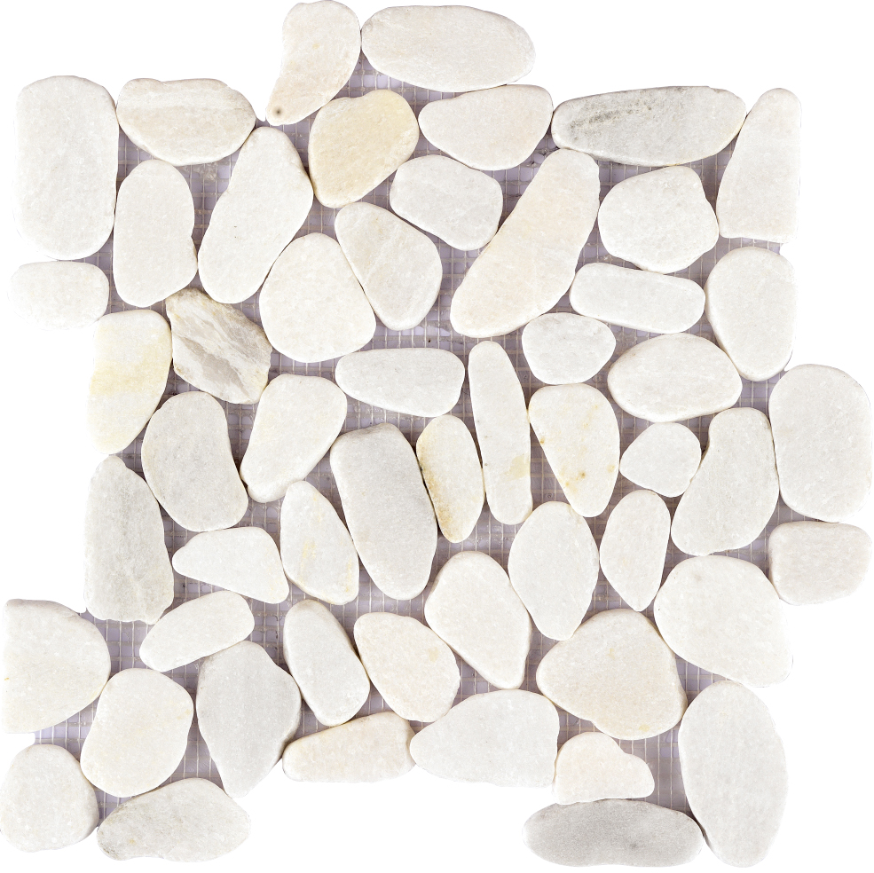 Pebble Stone Mosaic Tiles Create A Nature Space - One-Stop Shop Tile ...